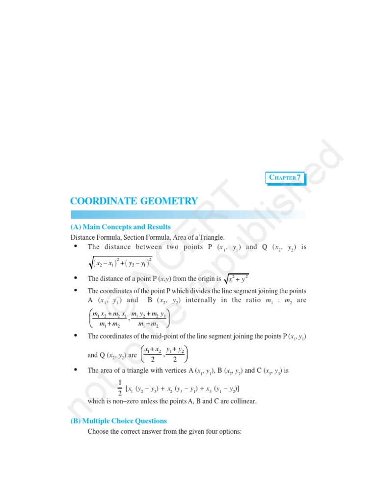 Coordinate Geometry | PDF | Triangle | Elementary Geometry