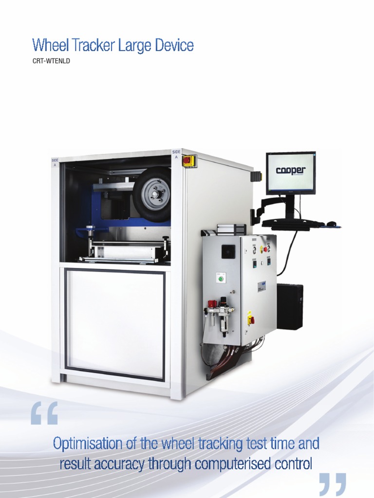 Wheel Tracker Large Device For Determination of The Rut Resistance of ...