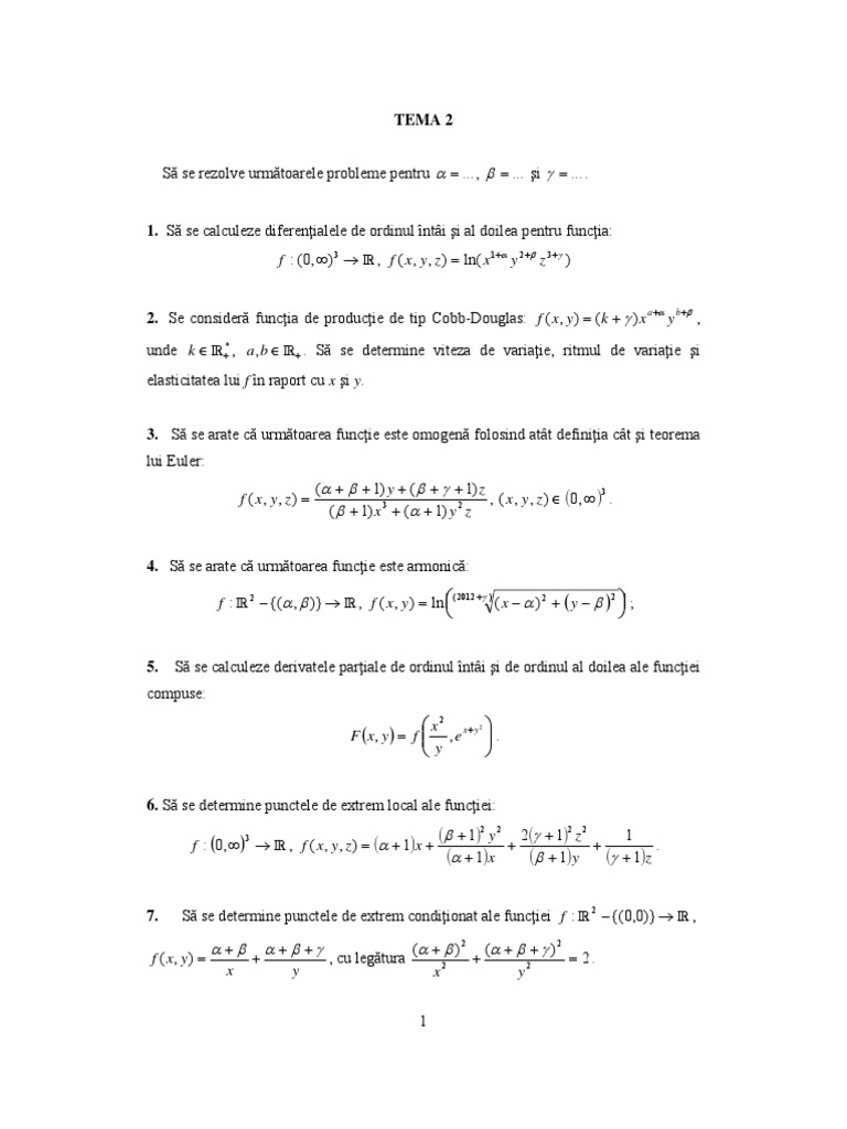 Probleme Analiza Matematica | PDF