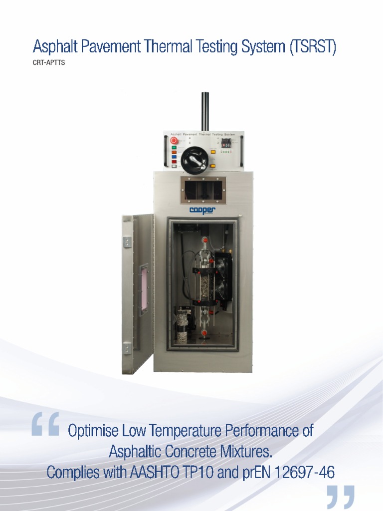 Asphalt Pavement Thermal Testing System | PDF | Stress (Mechanics ...