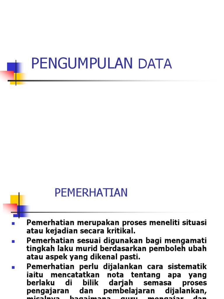 Kaedah Pengumpulan Data | PDF