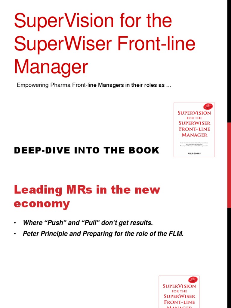 SuperVision For The SuperWiser Pharma Front-Line Manager | PDF ...