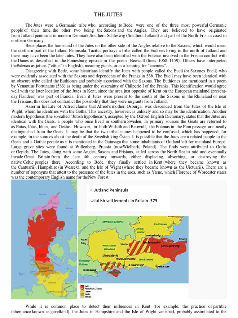 The Jutes | PDF | Ancient Peoples Of Europe | Iron Age Europe