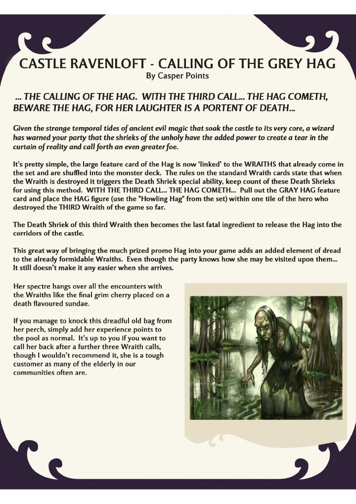 Gray Hag Rules For Dungeons and Dragons Castle Ravenloft Adventure ...