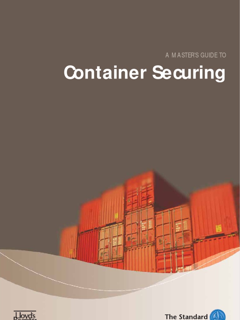 Container Securing | PDF | Containerization | Ships