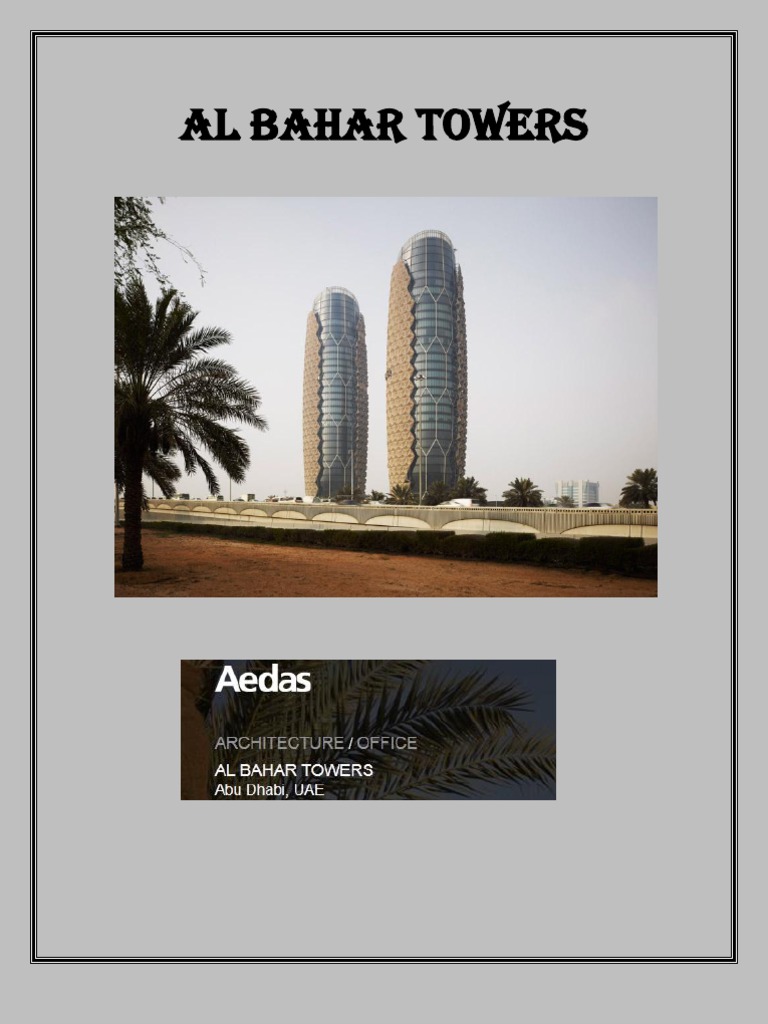 Al Bahar Towers | PDF | Sustainability | Nature