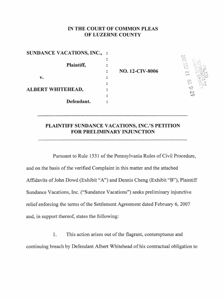 Petition For Preliminary Injunction (00061145) | PDF | Ip Address ...