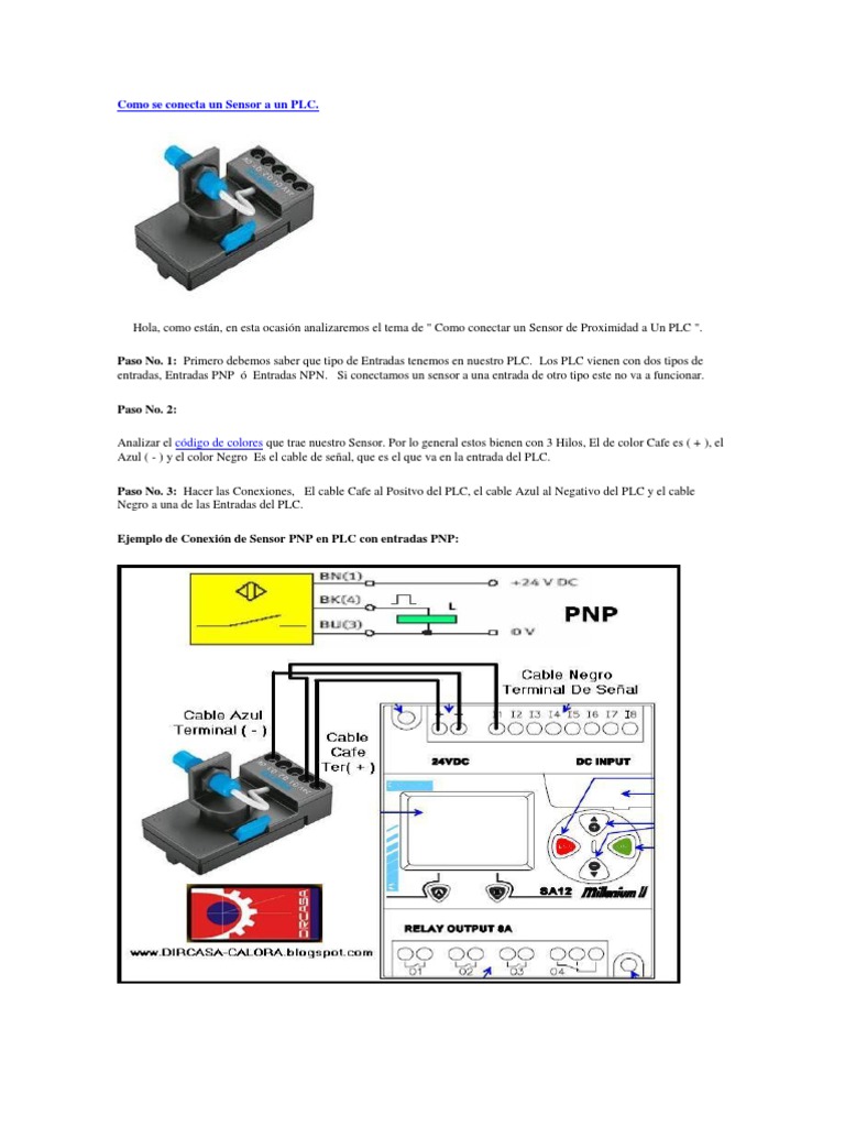Como Se Conecta Un Sensor A Un PLC | PDF
