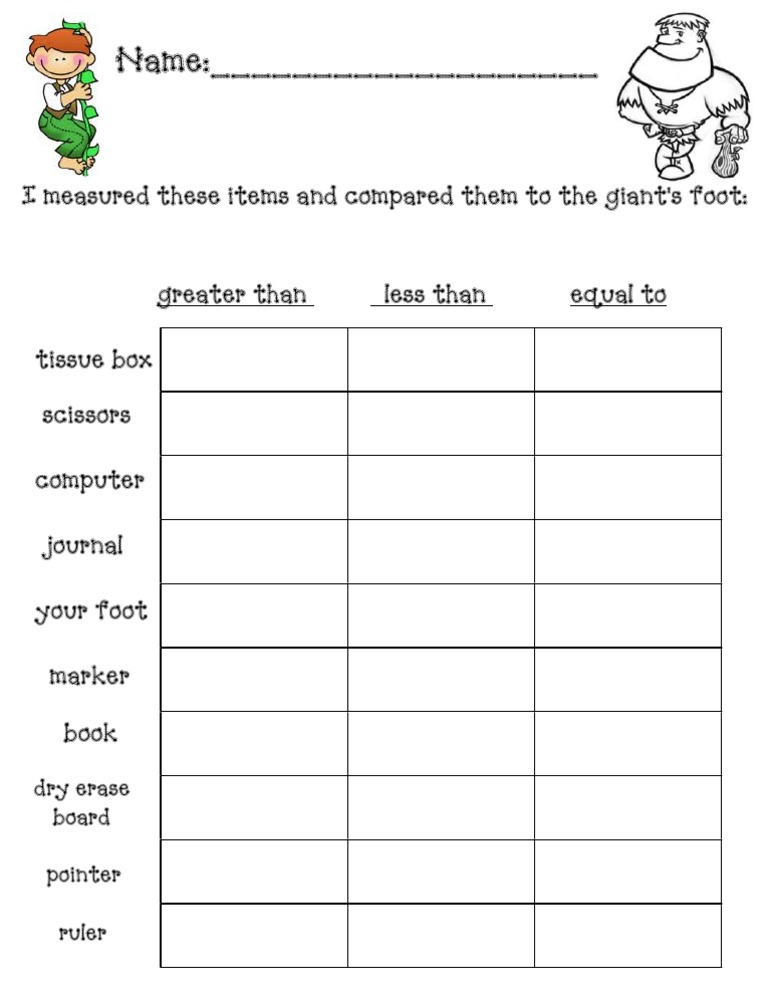 Jack and The Beanstalk Giant Measuring | PDF | Home & Garden