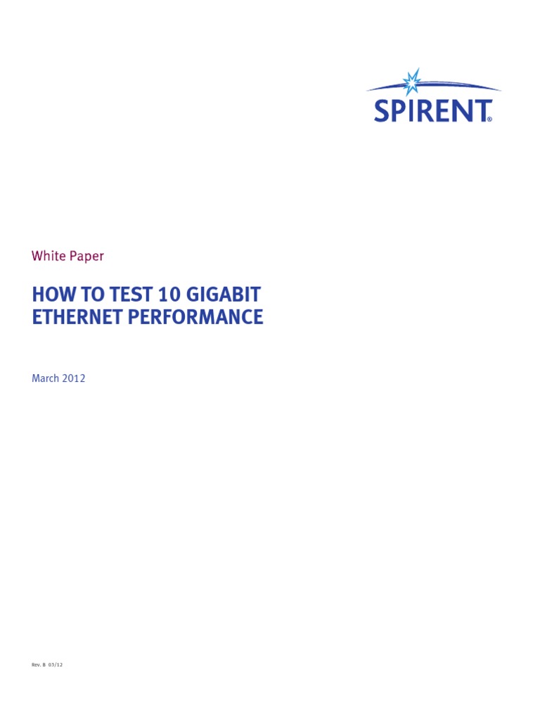 How To Test 10G Ethernet | PDF | Bit Rate | Ethernet