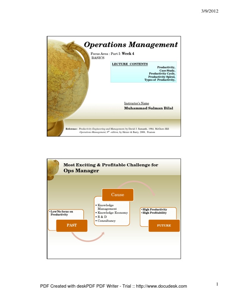 Operation Management | PDF | Starbucks | Labour Economics