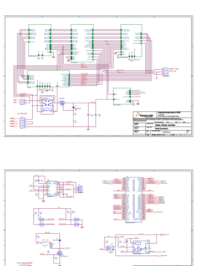 Solar Inverter Schematic Solar Panel Inverter Schematic V2.3 | PDF