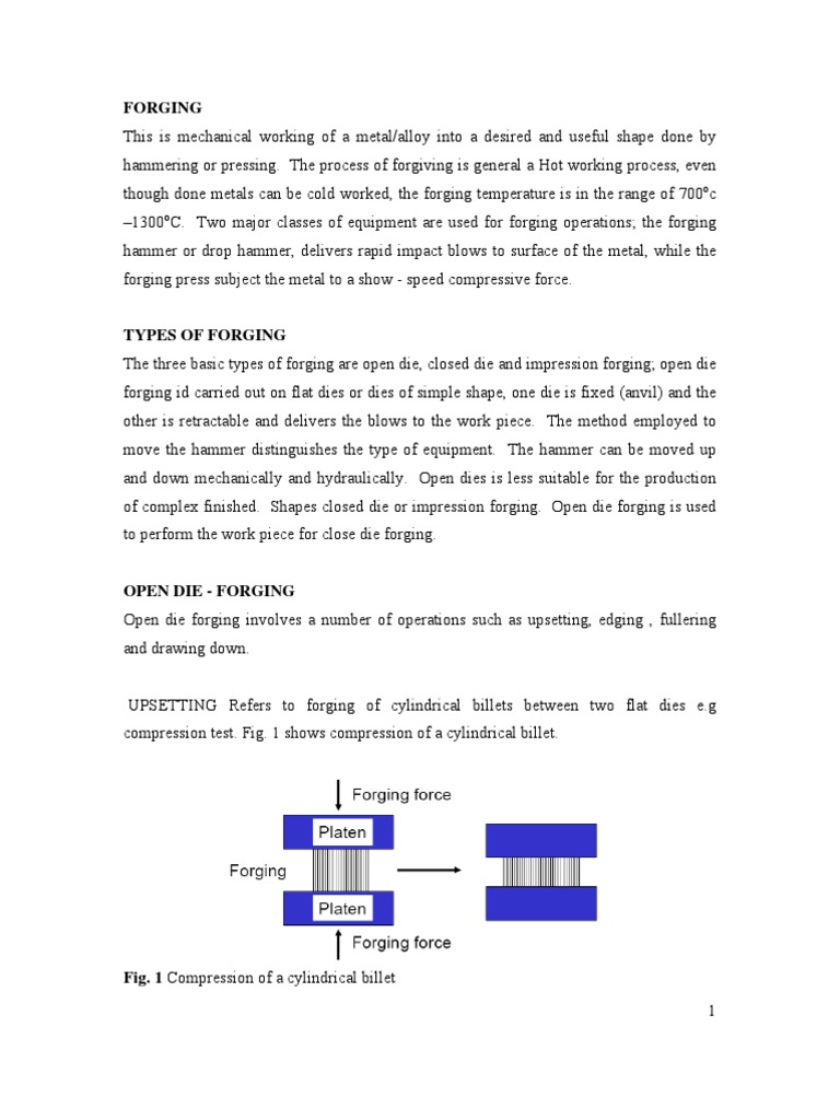 Mechanical Forging | PDF | Forging | Deformation (Mechanics)