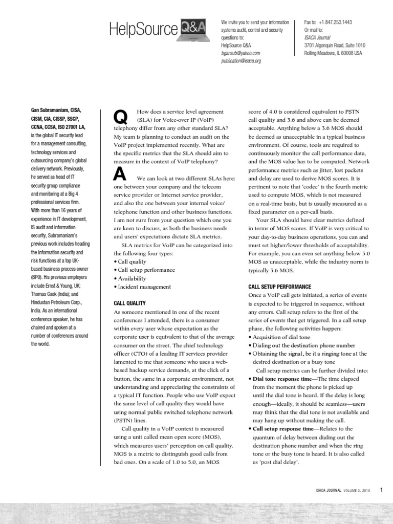 Helpsource: Gan Subramaniam, Cisa, Cism, Cia, Cissp, SSCP, Ccna, Ccsa, Iso 27001 La | PDF ...