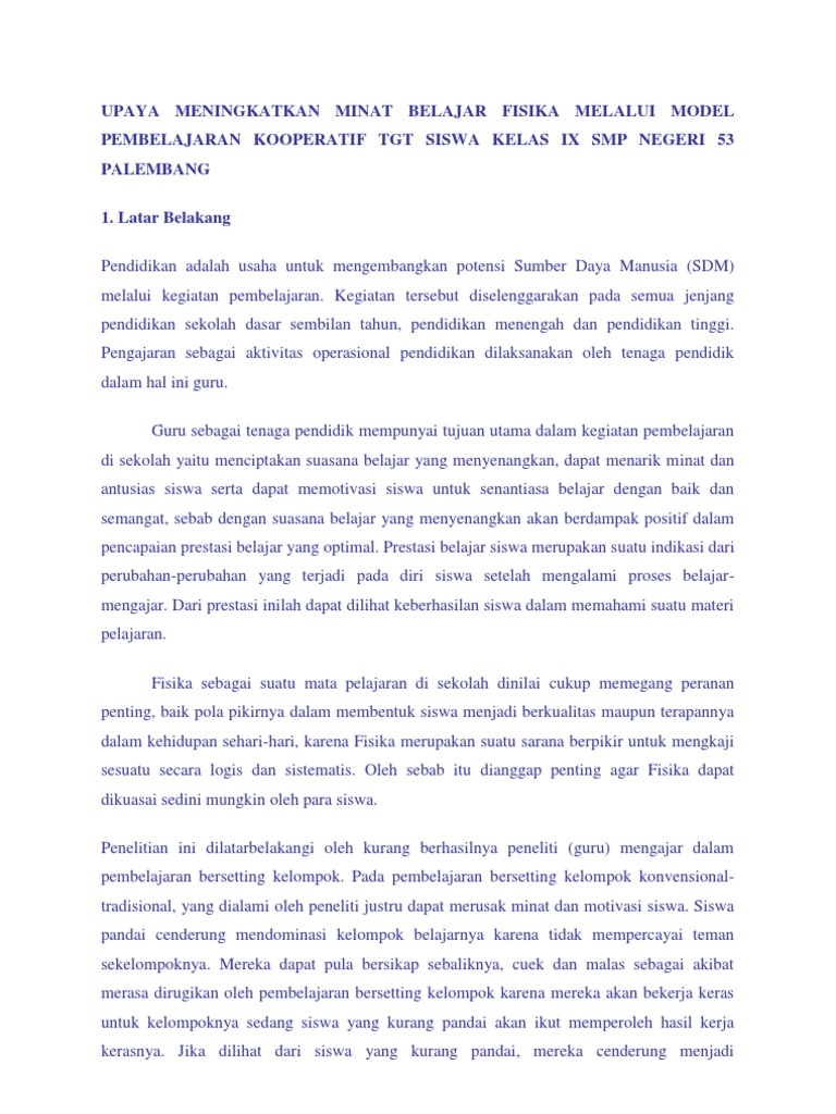 Desain Laboratorium IPA SD | PDF