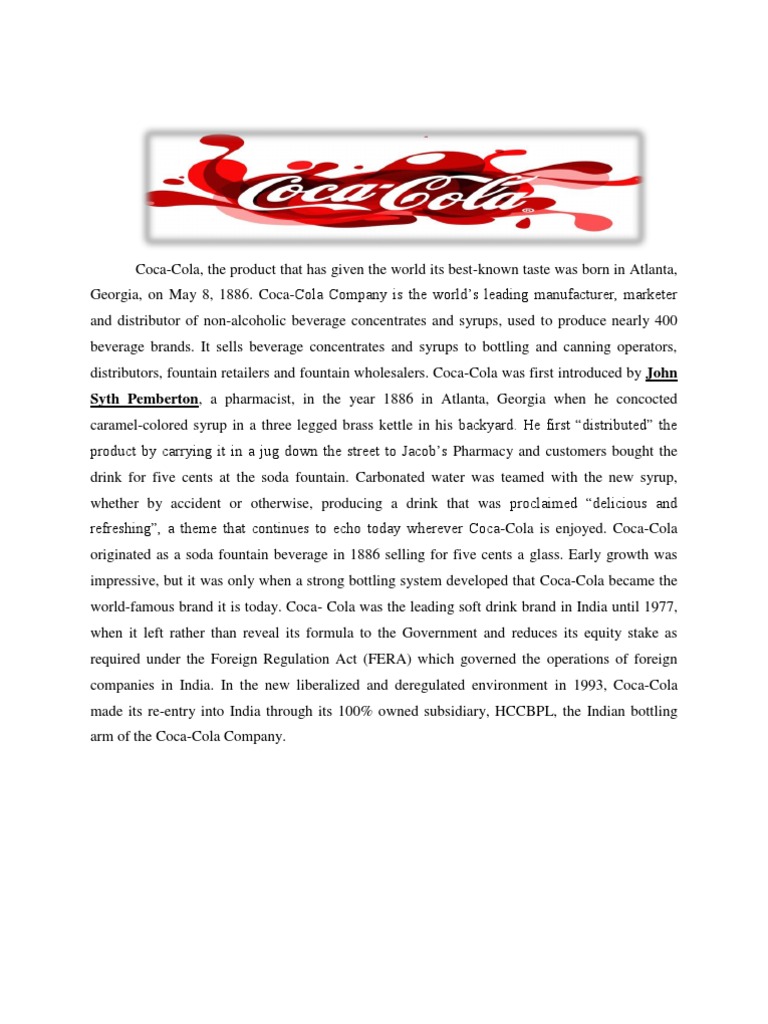 TOWS Analysis | PDF | Coca Cola | The Coca Cola Company