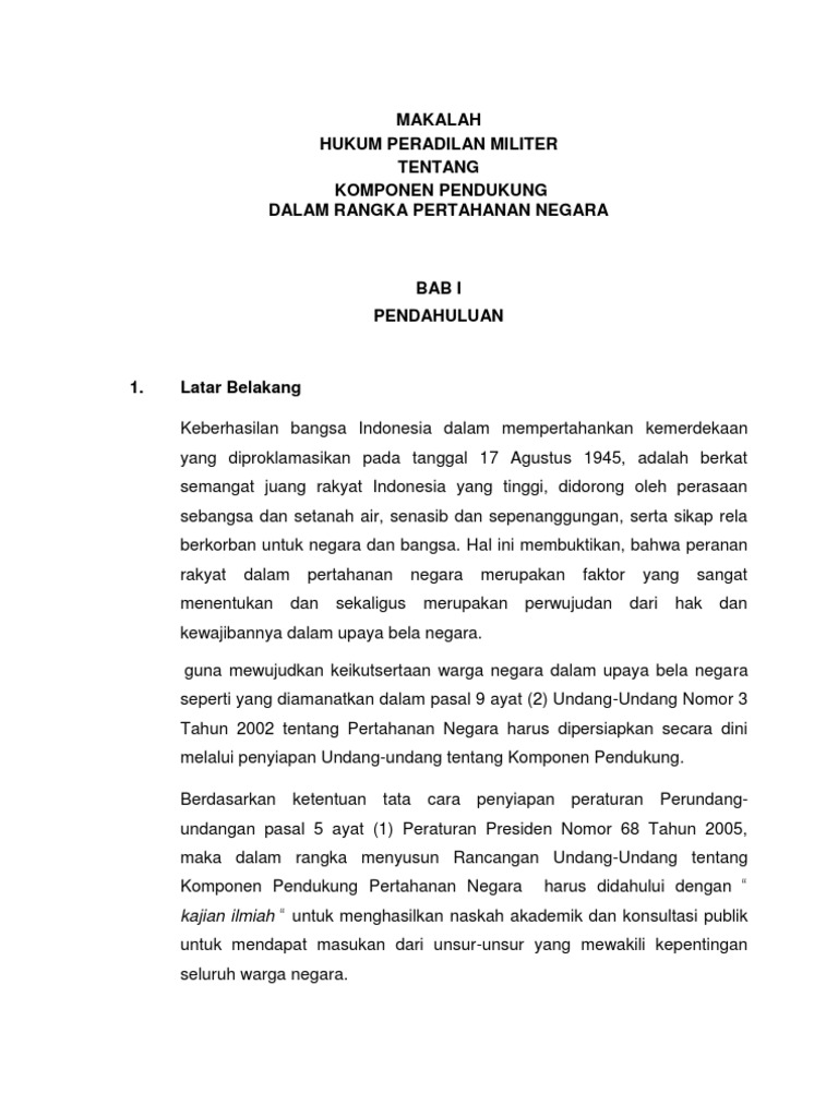 Peradilan Militer | PDF