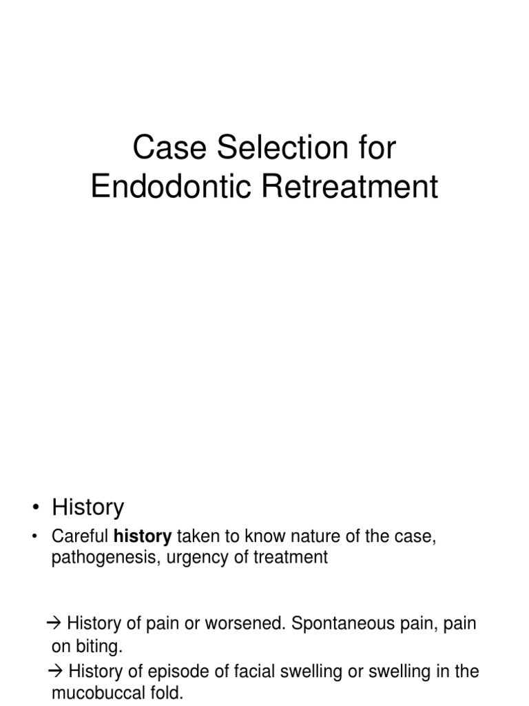 Endodontic Retreatment | PDF