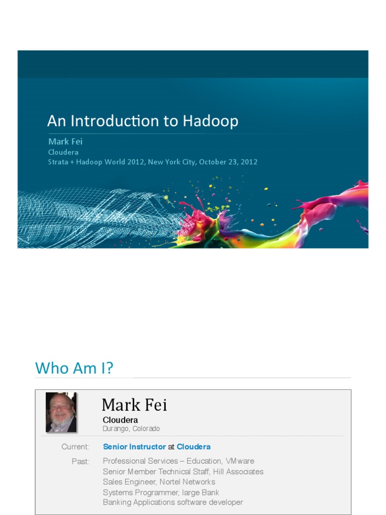 An Introduction To Hadoop Presentation PDF | PDF | Apache Hadoop | Map ...
