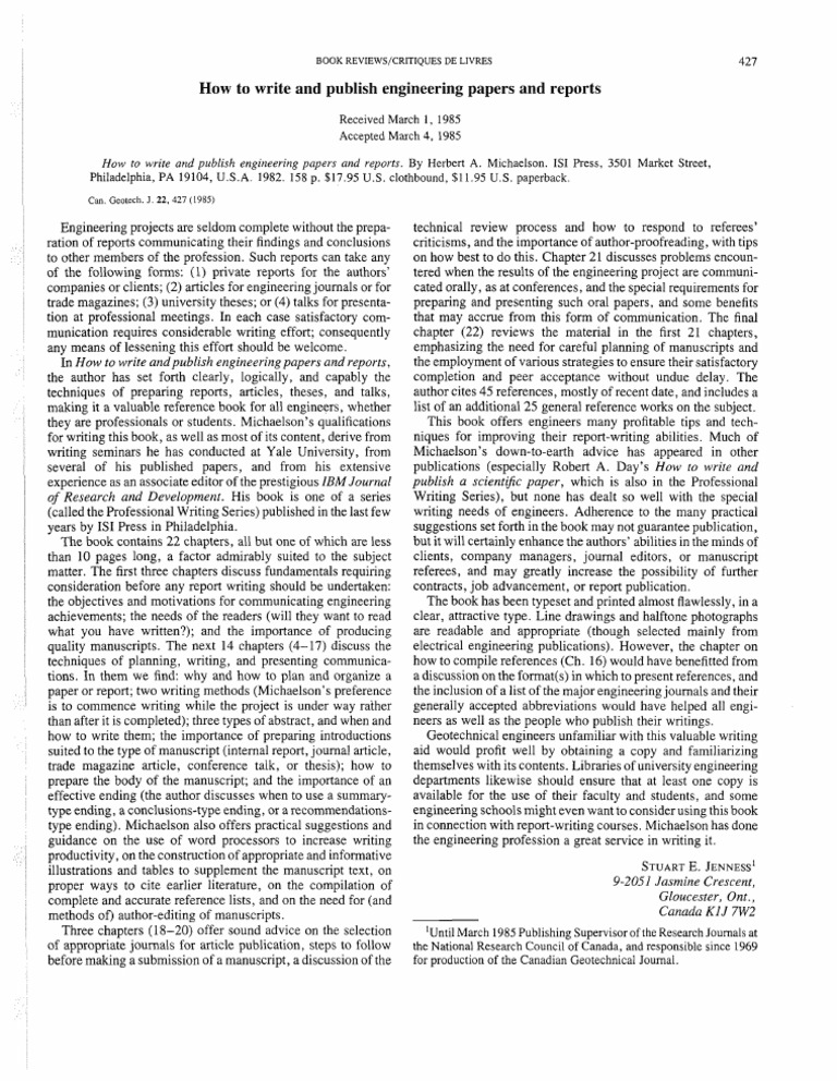 How To Write and Publish Engineering Papers and Reports: Book de Livres ...