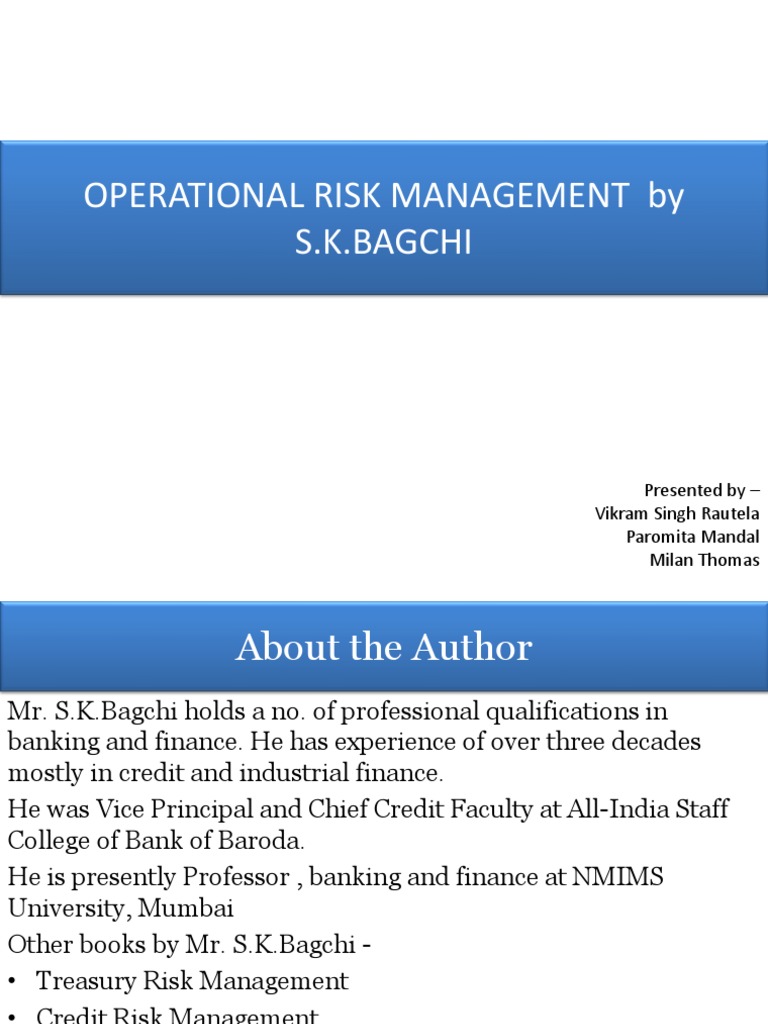 Operational Risk Management | PDF | Risk Management | Operational Risk
