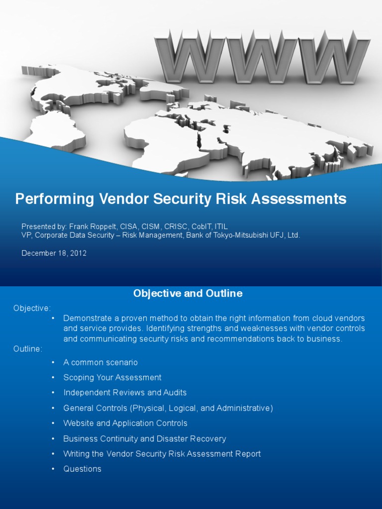 Performing Vendor Security Risk Assessments | PDF | Password | Http Cookie