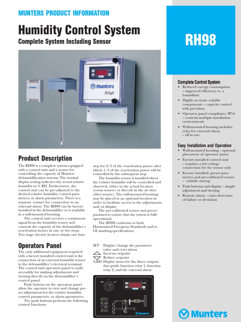 RH98 | PDF | Relay | Sensor