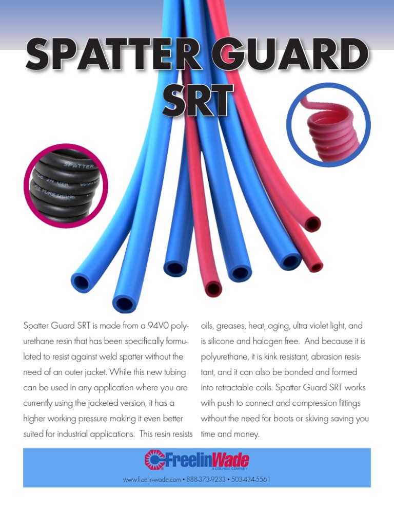 Spatter Guard Resistant Tubing Without A Jacket! | PDF | Welding ...