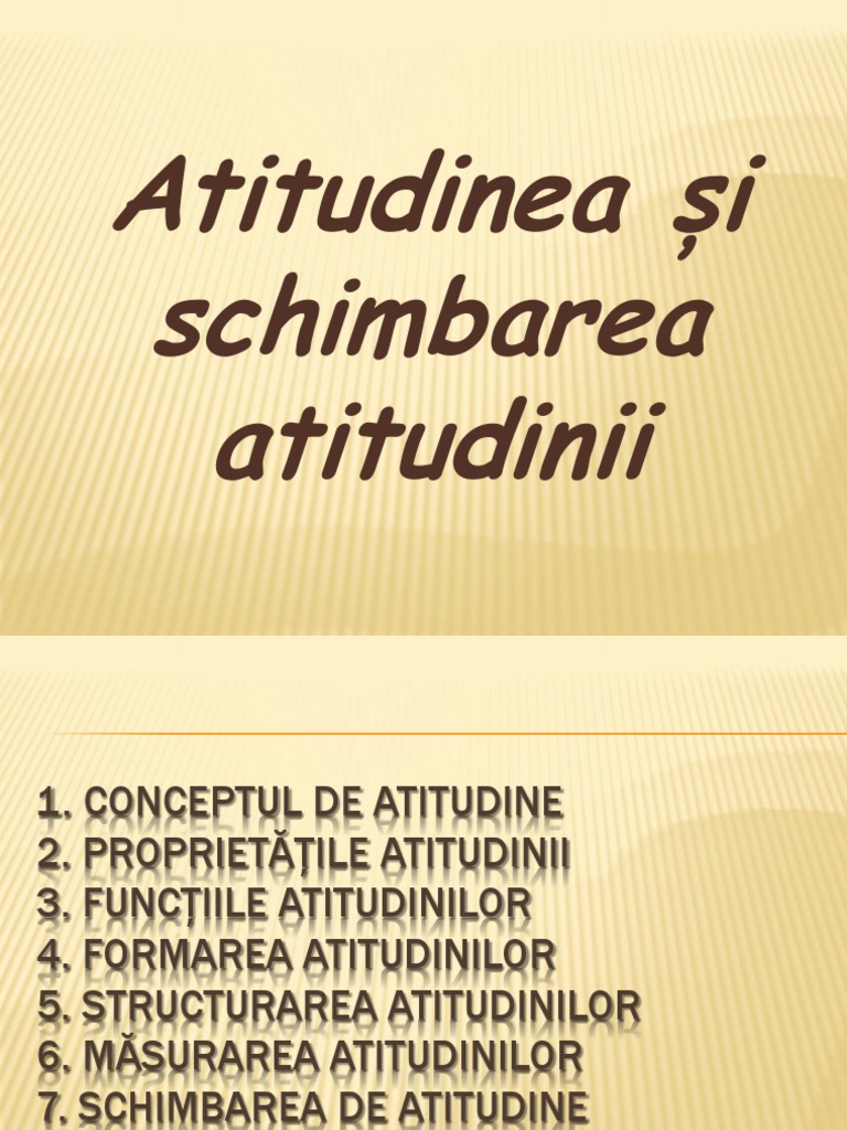 Atitudini | PDF