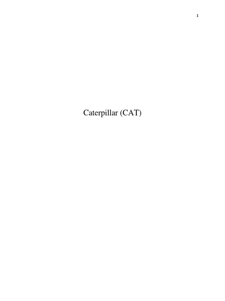 CAT Investment Analyis | PDF | Stocks | Investing