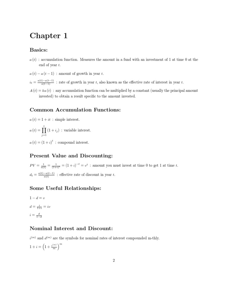 FM Formulas and Accumulation Functions | PDF | Computers