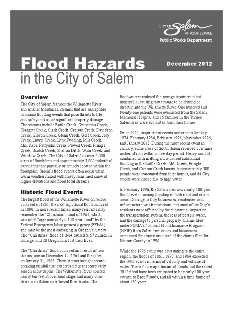Annual Flood Hazard Letter | PDF | Flood | Floodplain