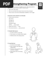 Upper Body Thera Band Exercise Program - Basic | PDF | Elbow | Arm