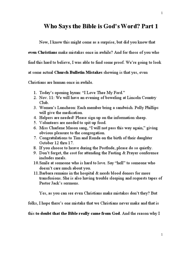 Bible As The Word of God - Crone | PDF | Biblical Inerrancy | New Testament