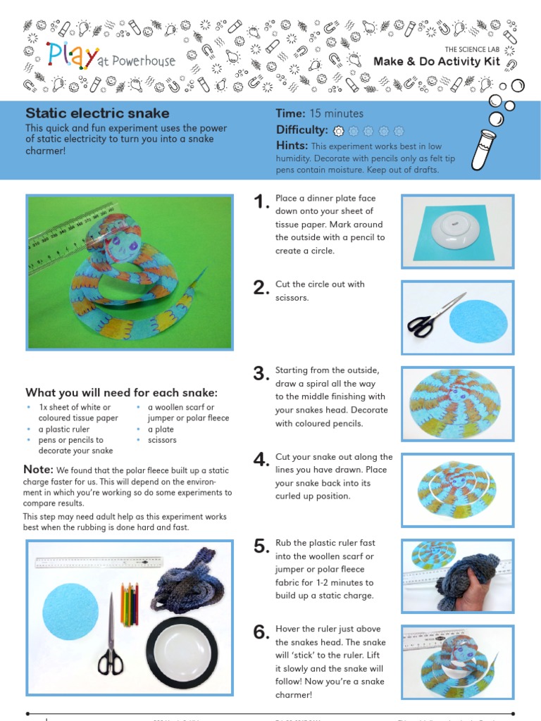 Static electric snake charmer | Electric Charge | Snake