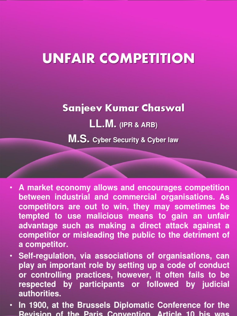 Unfair Compition and Law UK, USA | PDF | Intellectual Property ...