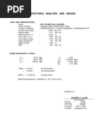 Sample Structural Analysis and Design Criteria | PDF | Structural Load ...