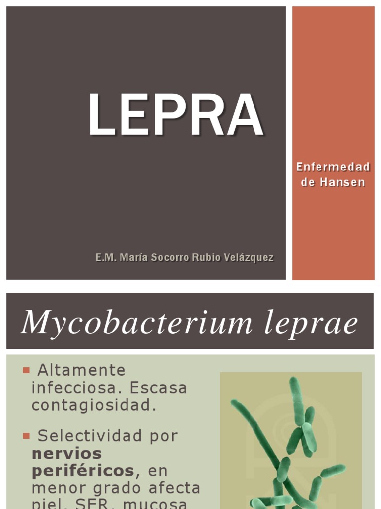 Guía Completa sobre la Lepra | PDF | Lepra | Mycobacterium