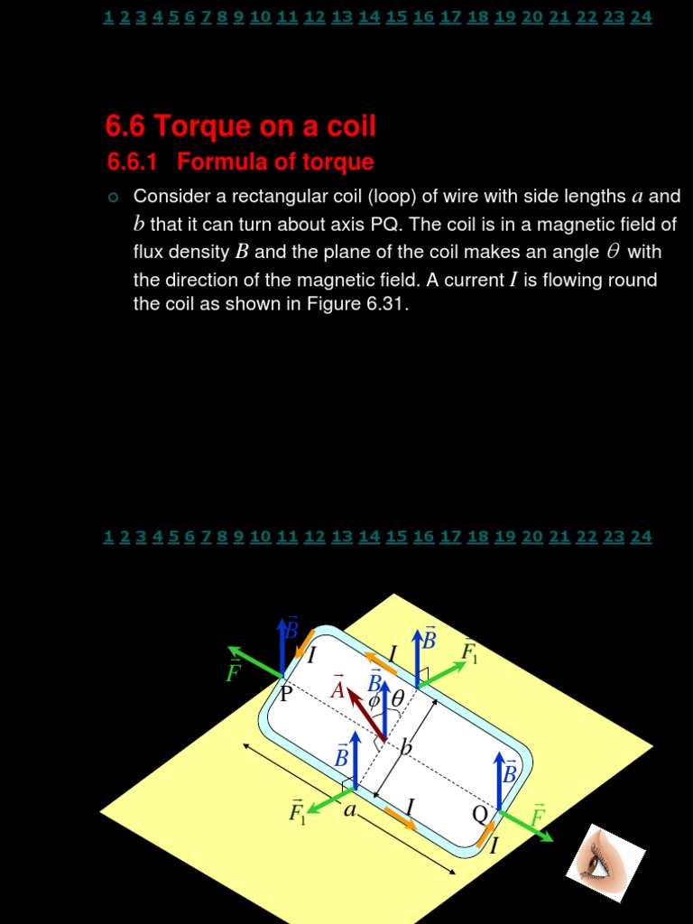 Torque On A Coil | PDF | Torque | Quantity