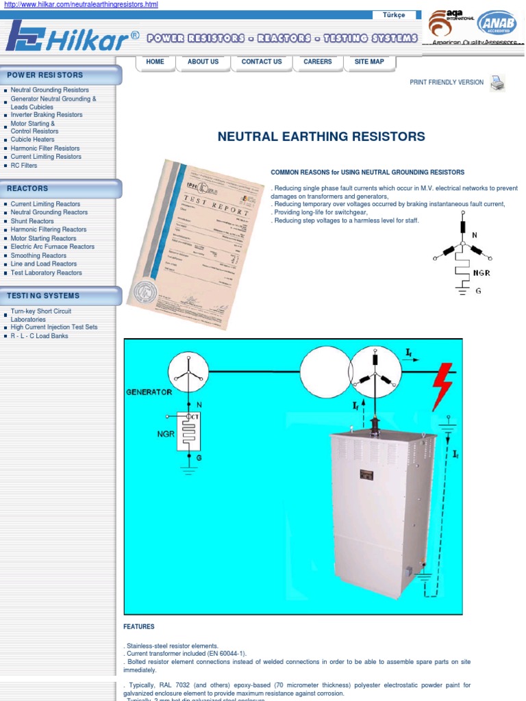 Neutral Grounding Resistor Overview | PDF | Resistor | Transformer