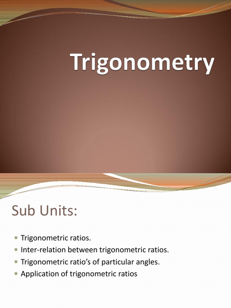 Using Trigonometry to Measure Heights and Distances | PDF ...