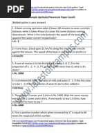 Sasken Sample Aptitude Placement Paper Level1 | PDF | Discounting | Dividend