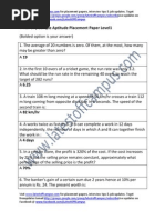 Texas Instruments Sample Aptitude Placement Paper Level1 | PDF | Facebook | Interest