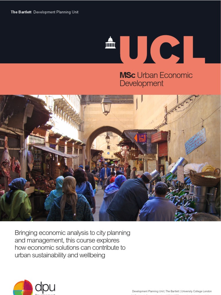 MSc in Urban Economic Development at DPU: Bringing Economic Analysis to ...