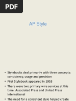 Associated Press (AP) Style Guide - The Basics | PDF | Middle East | Language Mechanics