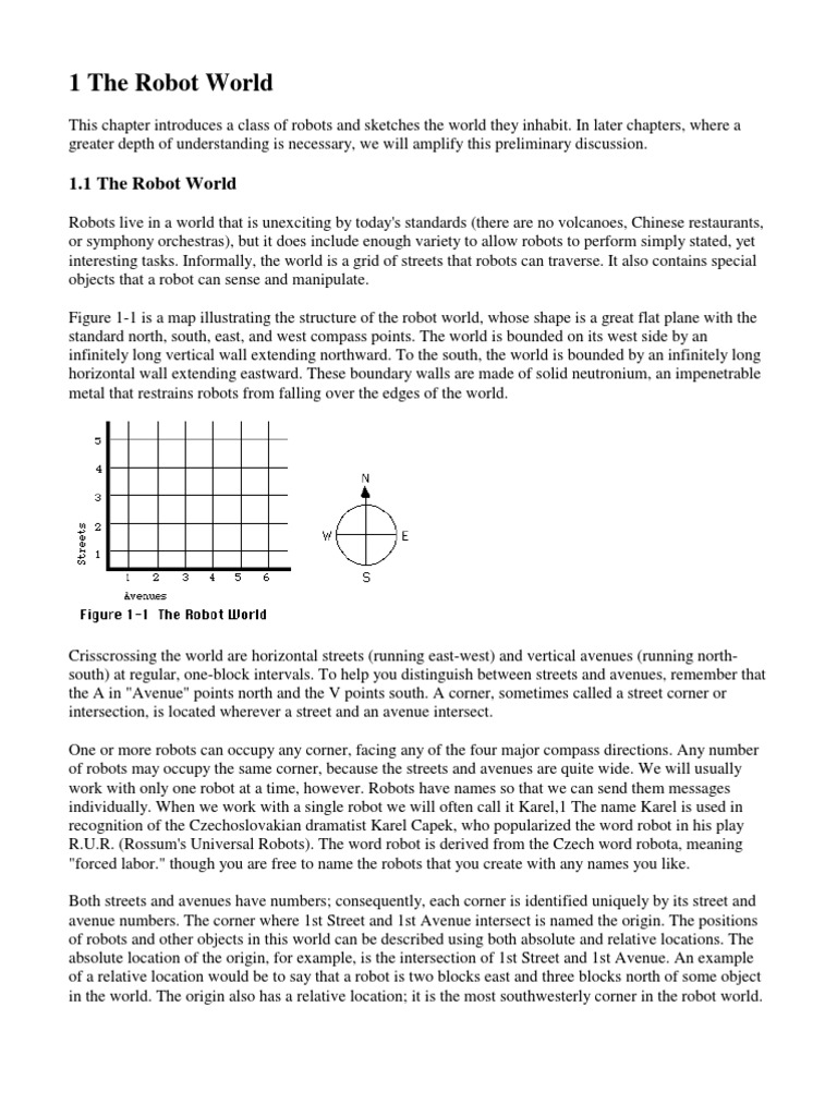 Karel Robot Book | PDF | Software Bug | Robot