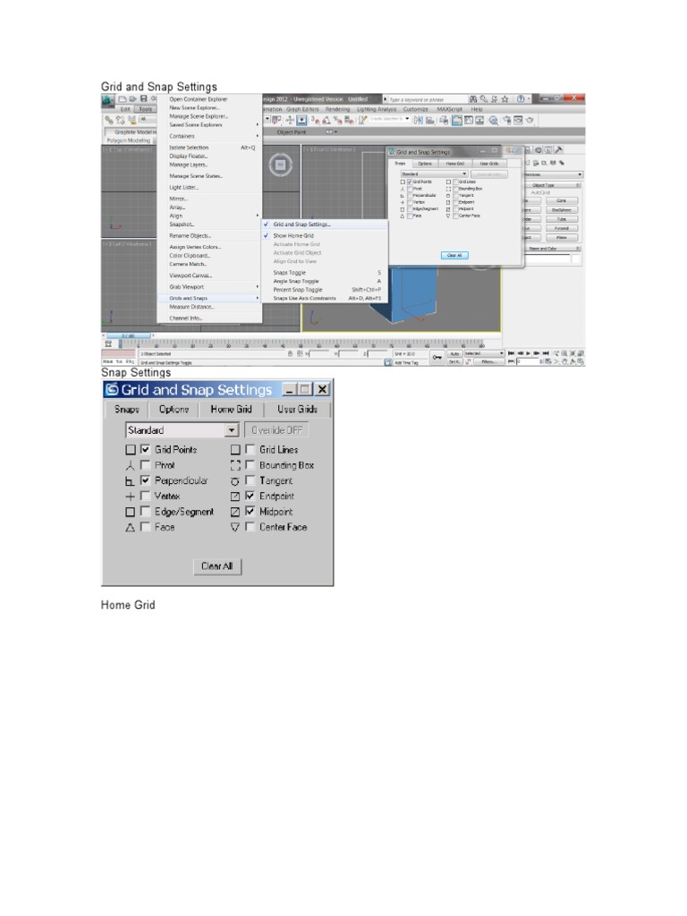 Grid and Snap Settings Overview | PDF