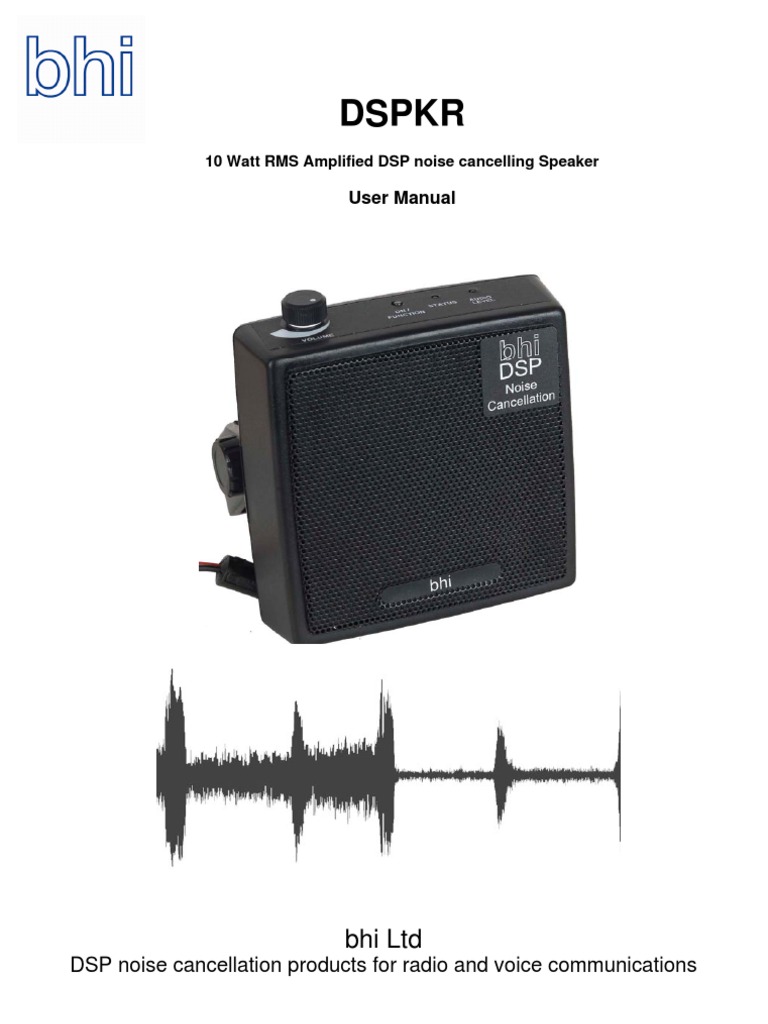 Amplified DSP Noise Cancelling Speaker | PDF | Loudspeaker | Electrical ...