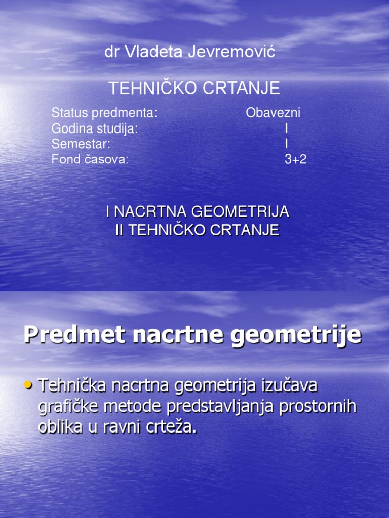 I Nacrtna Geometrija | PDF