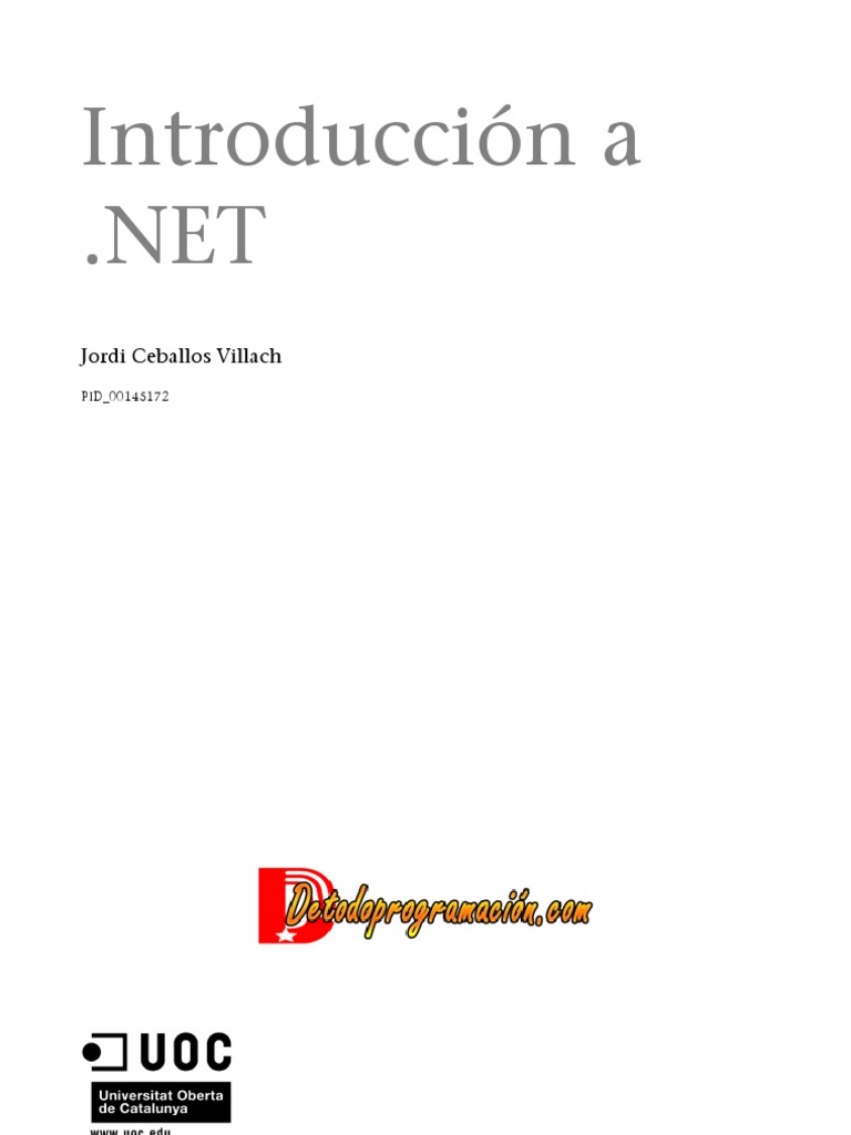 Introduccion | PDF | .NET Framework | Microsoft Visual Studio
